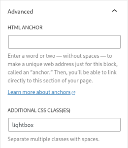 Lightbox in WordPress without plugin